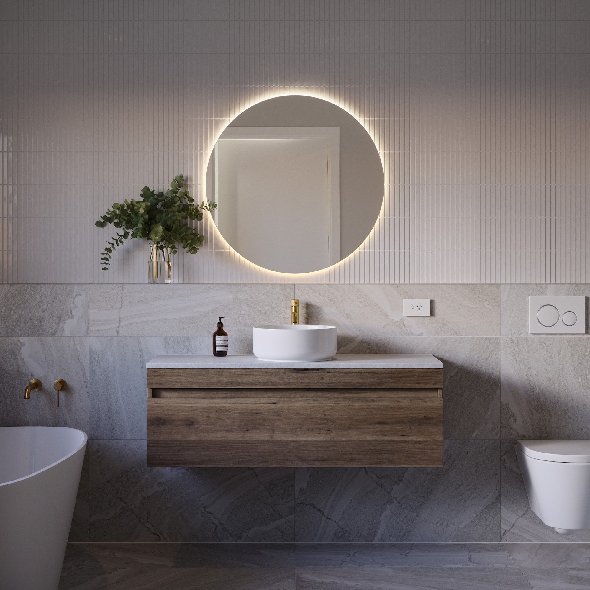 Lulu 46 Wall-Hung Benchtop Vanity | St Michel Bathroomware