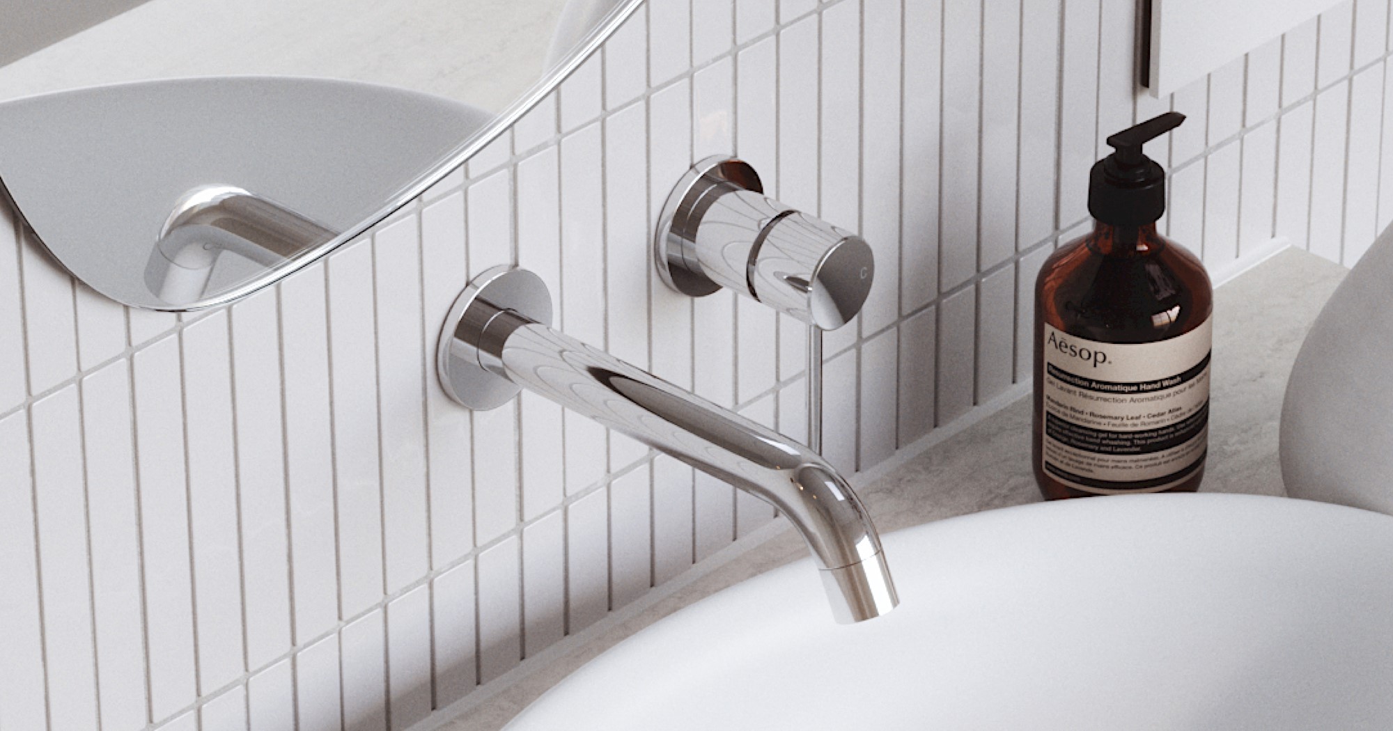 Soul Mini Wall Basin/Bath Spout - Chrome | St Michel | St Michel ...
