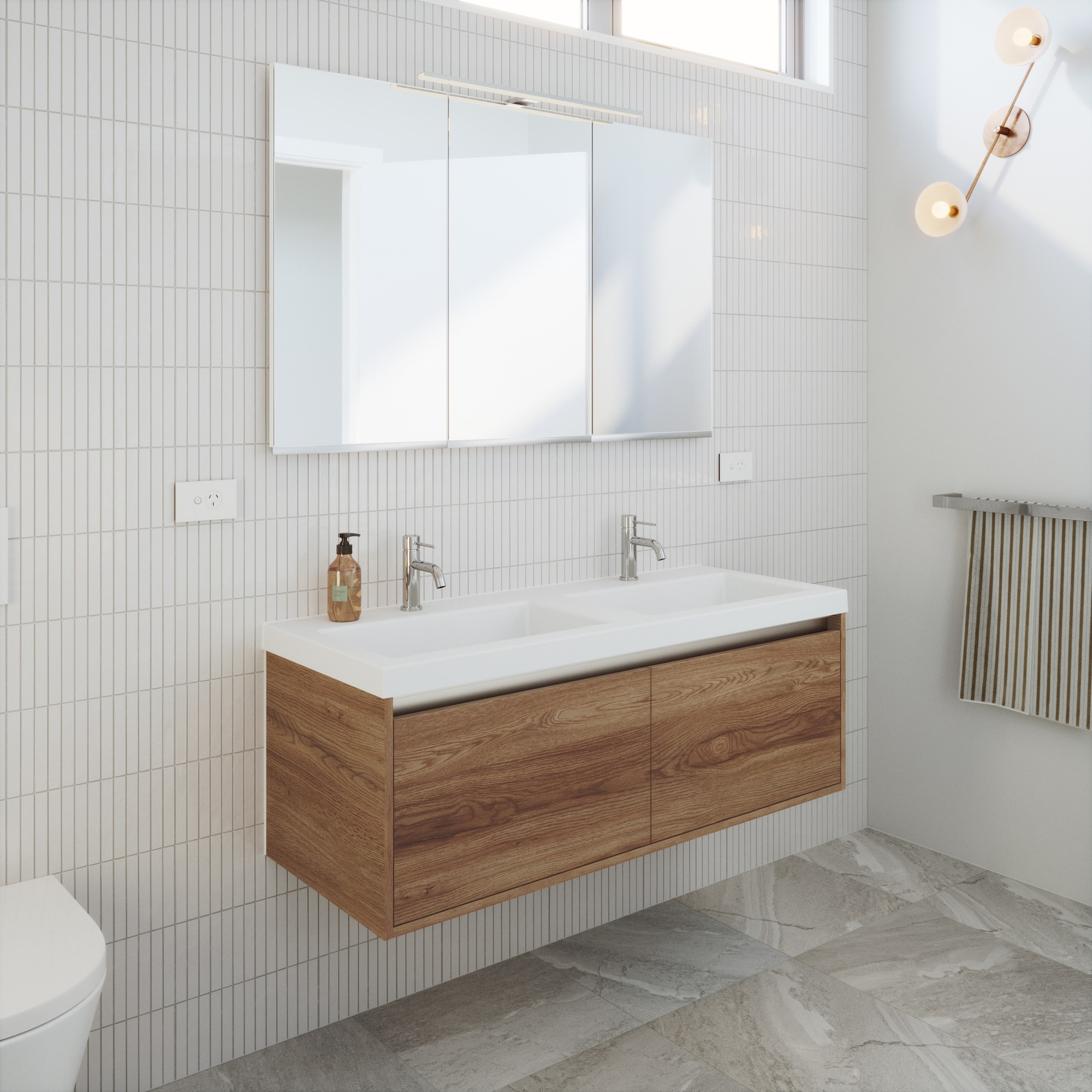City 46 Bathroom Console Vanity | St Michel Bathroomware