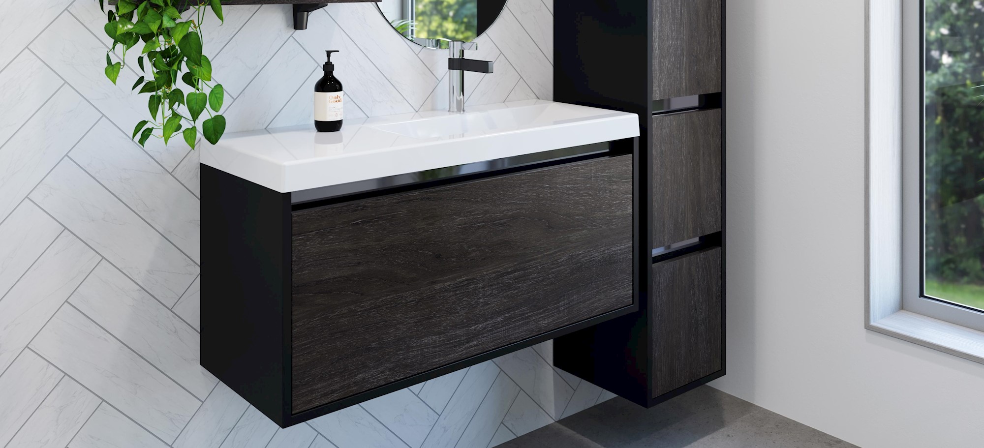 City 35 Bathroom Console Vanity | St Michel | St Michel Bathroomware
