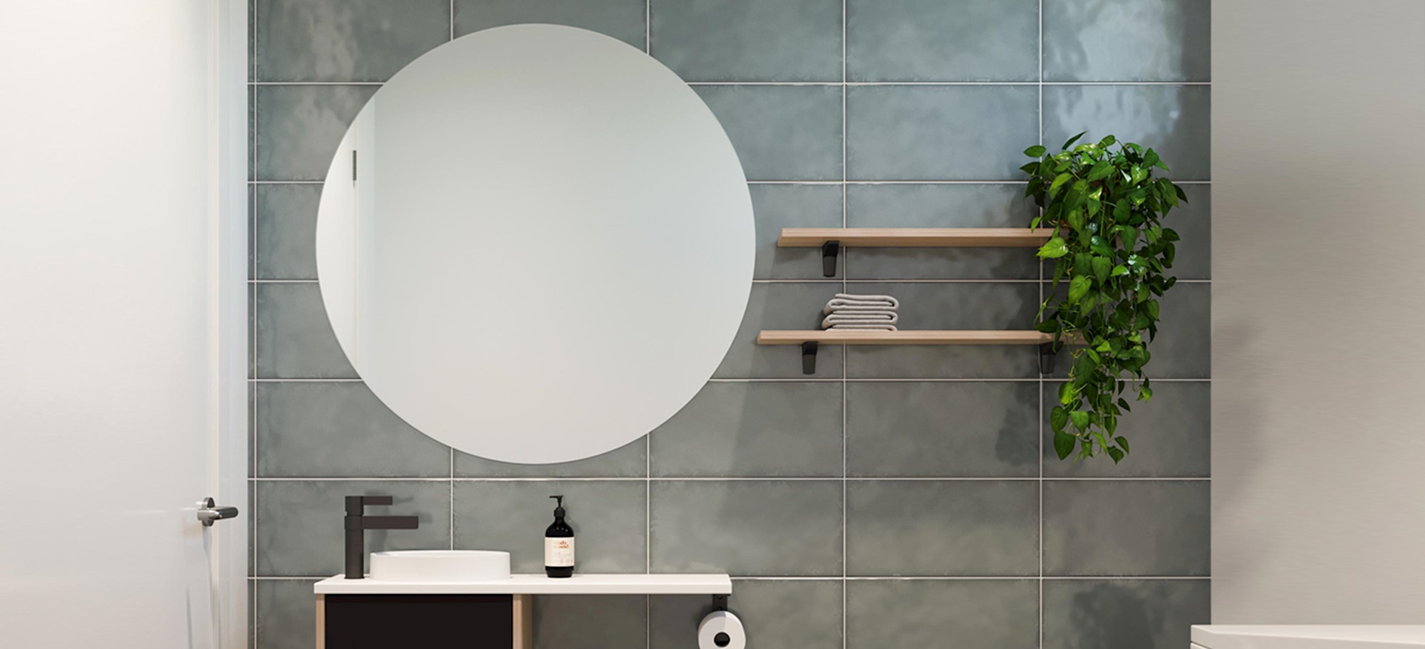 Solo Round Bathroom Mirror | St Michel | St Michel Bathroomware